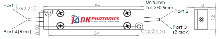 980~1080nm High power PM fiber Fused Coupler - DK- PHOTONICS